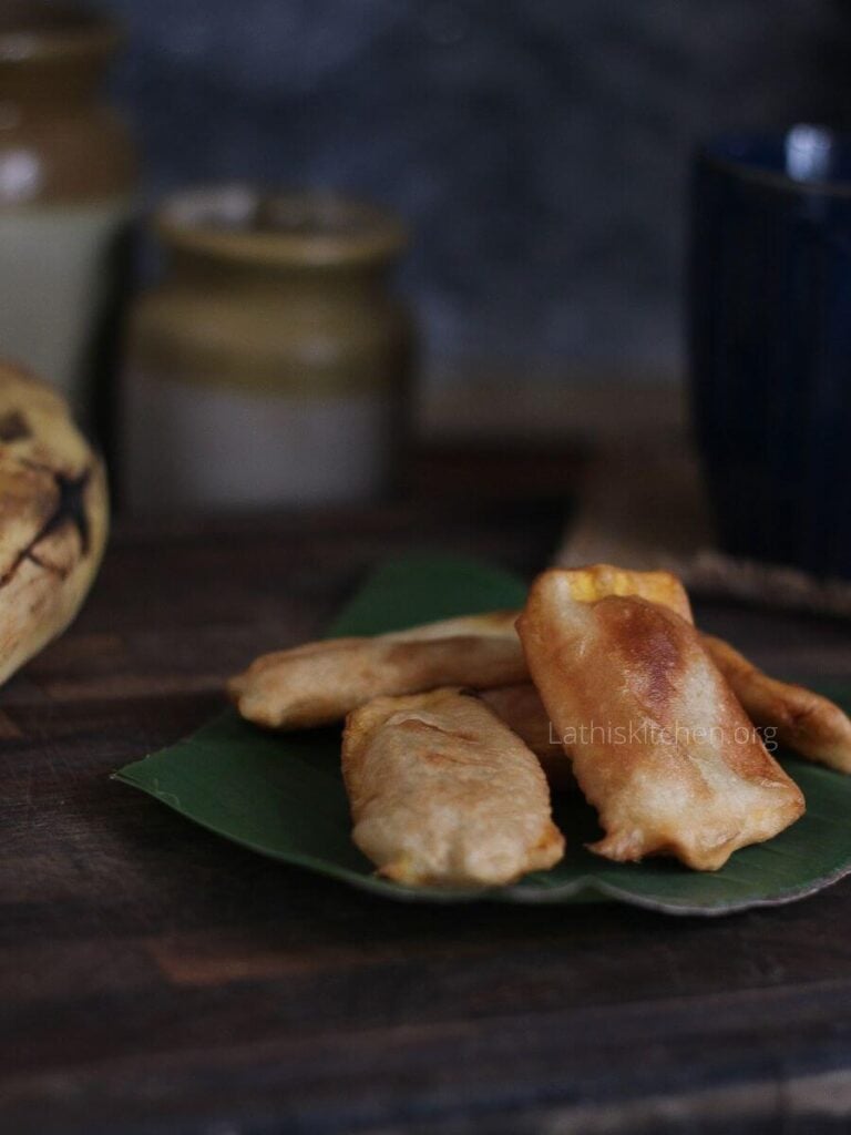 How to make Pazham pori using Whole wheat flour- LathisKitchen