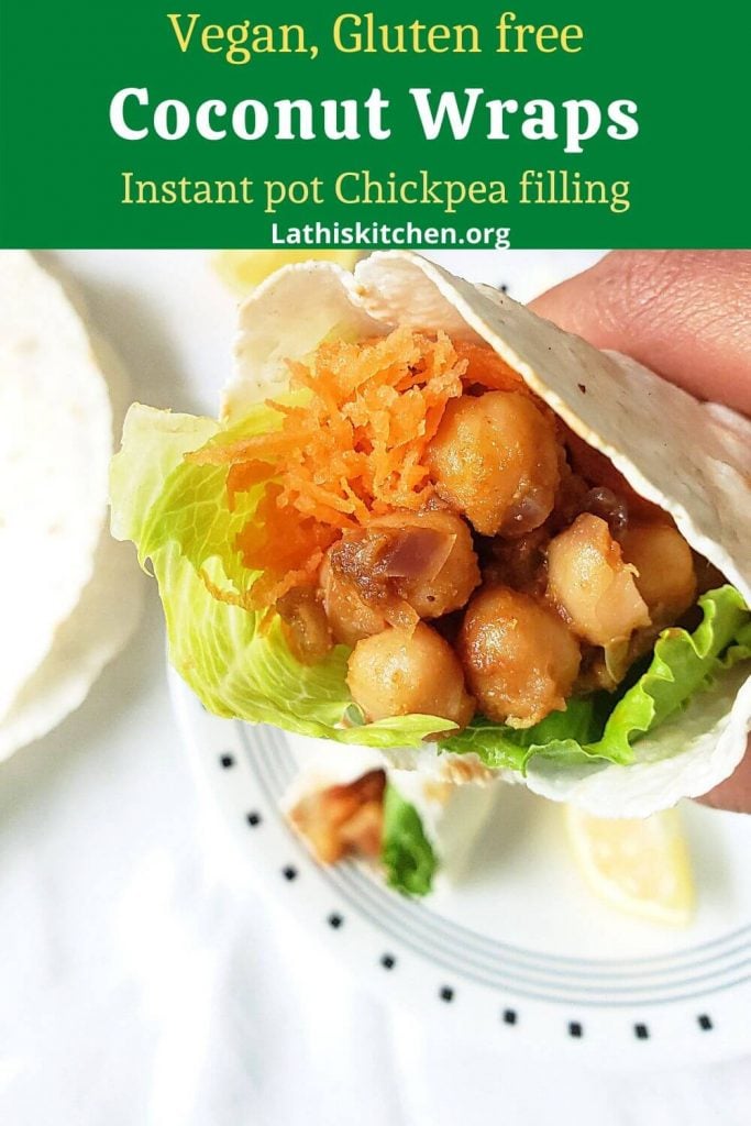 Best Vegan Wraps (and glutenfree) with Instant pot Curried chickpeas ...