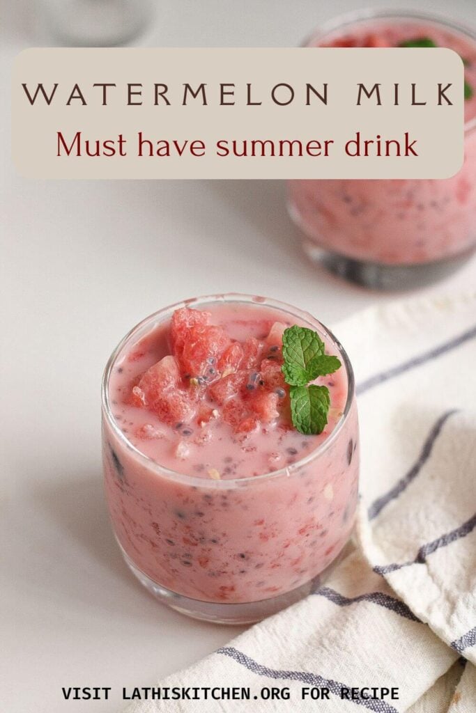 Best Mohabbat ka Sharbat/Watermelon Milk - Lathi's Kitchen